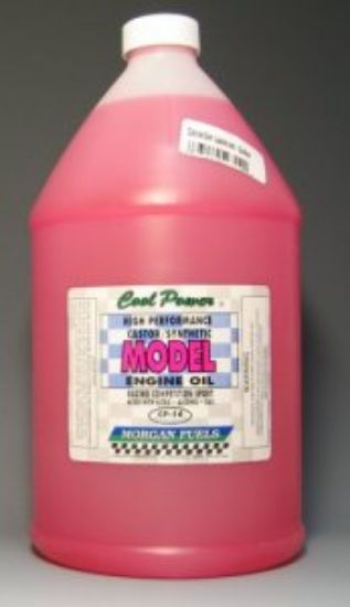 Morgan Coolpower Pink 3.8L (1 US Gal) Castor / Synthetic Oil. Hobby Hangar