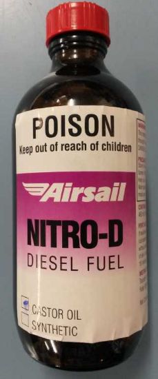 Airsail Nitro-D Diesel Fuel (200 ML). Hobby Hangar