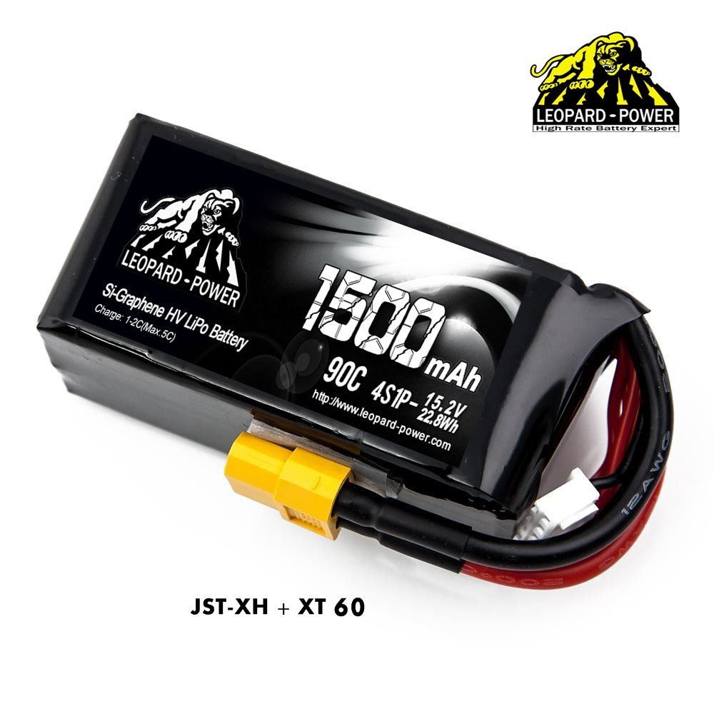 Leopard Power 4s 15.2v HV 1500mah 90c XT60 Lipo Battery. Hobby Hangar