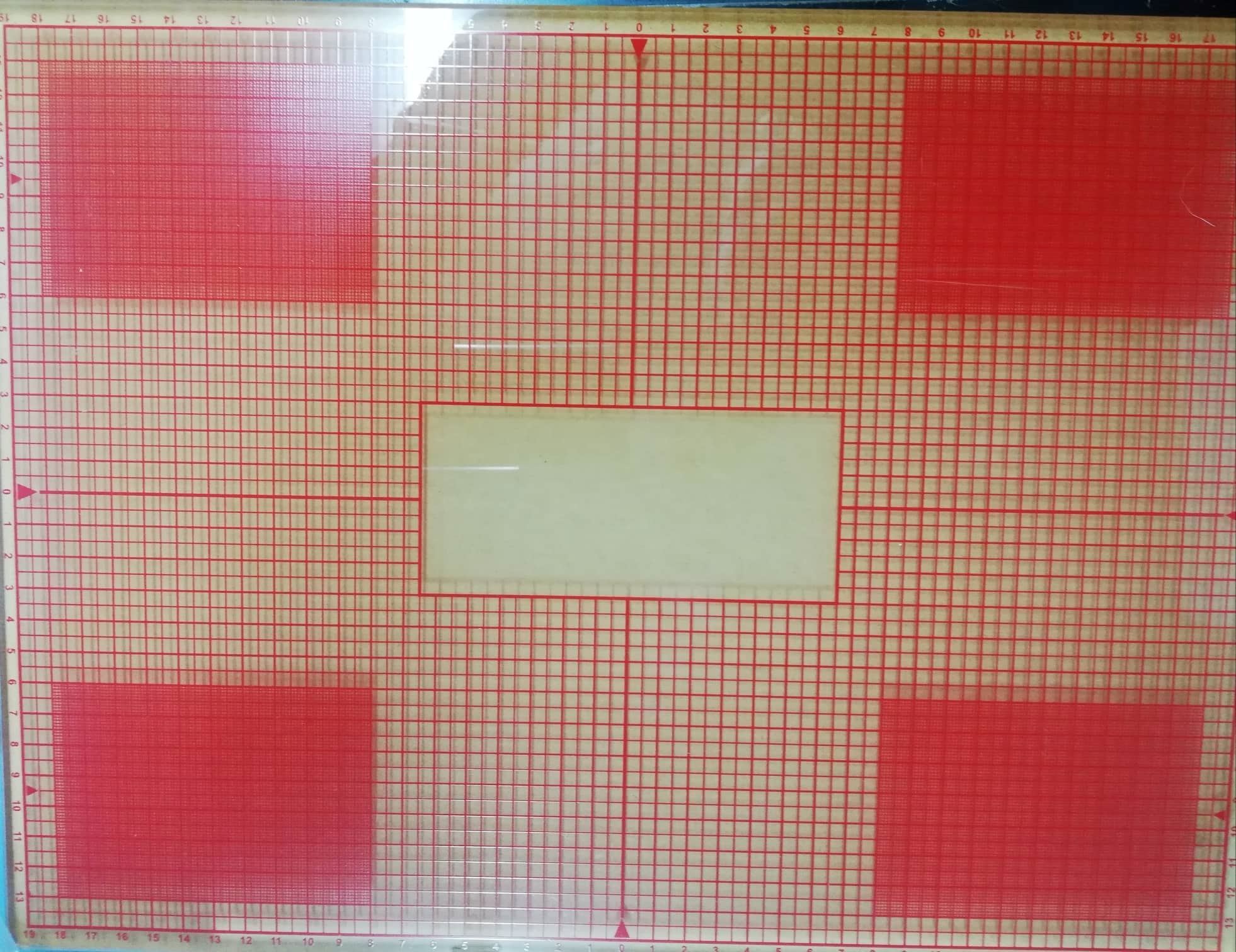 #287 Set Up Board with Standard Red Grid Lines. Hobby Hangar