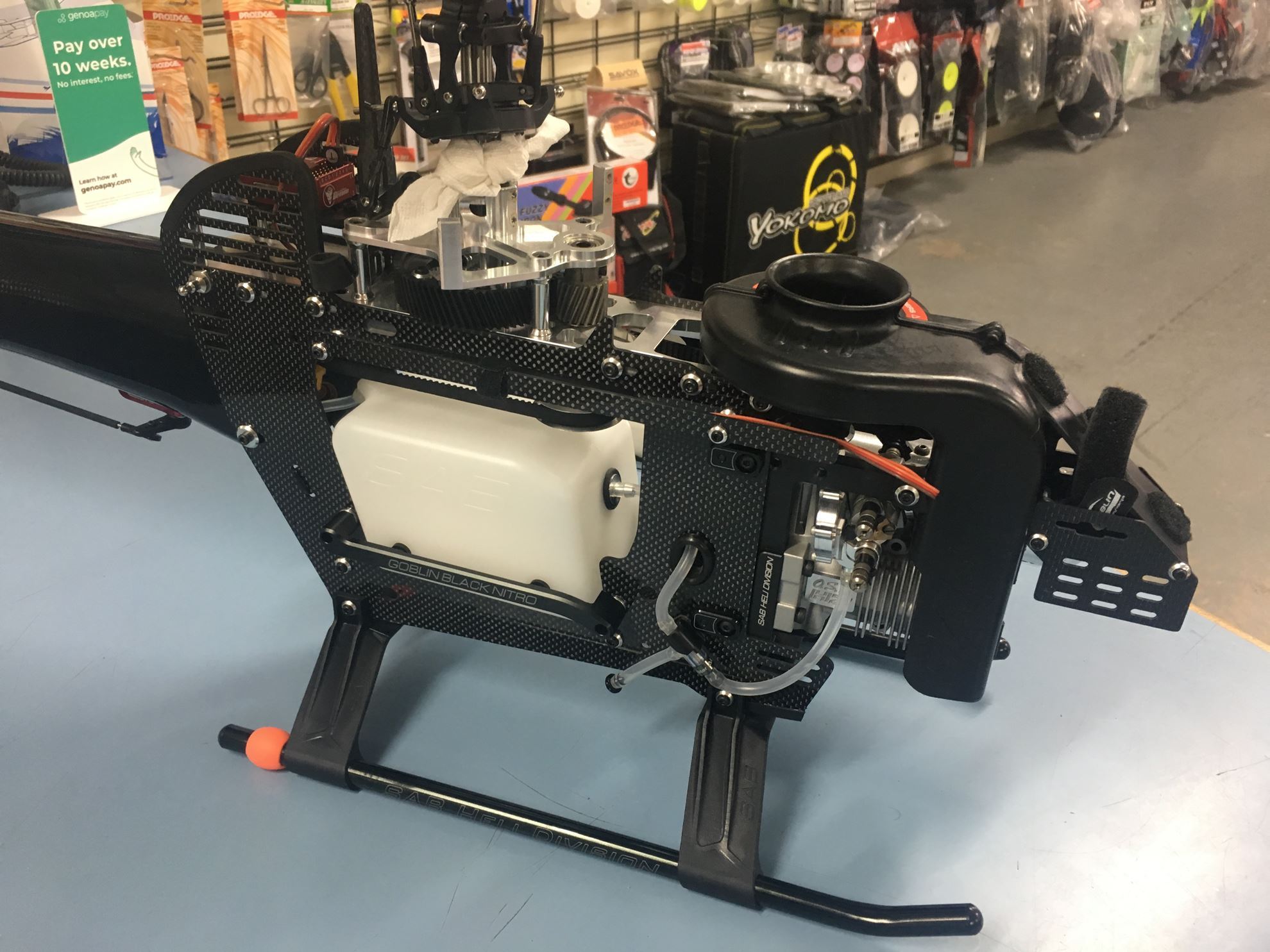 NEW! SAB Goblin SG711 Black Nitro 700 Green. Hobby Hangar