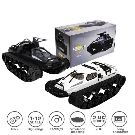 WJ Tech RC1161 High Speed Ripsaw Off-Road Tank 1:12 Scale 2.4G, Fully ...