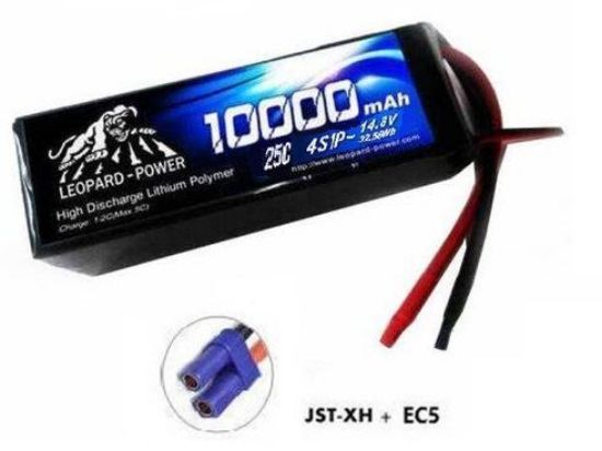 Leopard Power 4s 14.8v 10000mah 25c Lipo Battery. Hobby Hangar