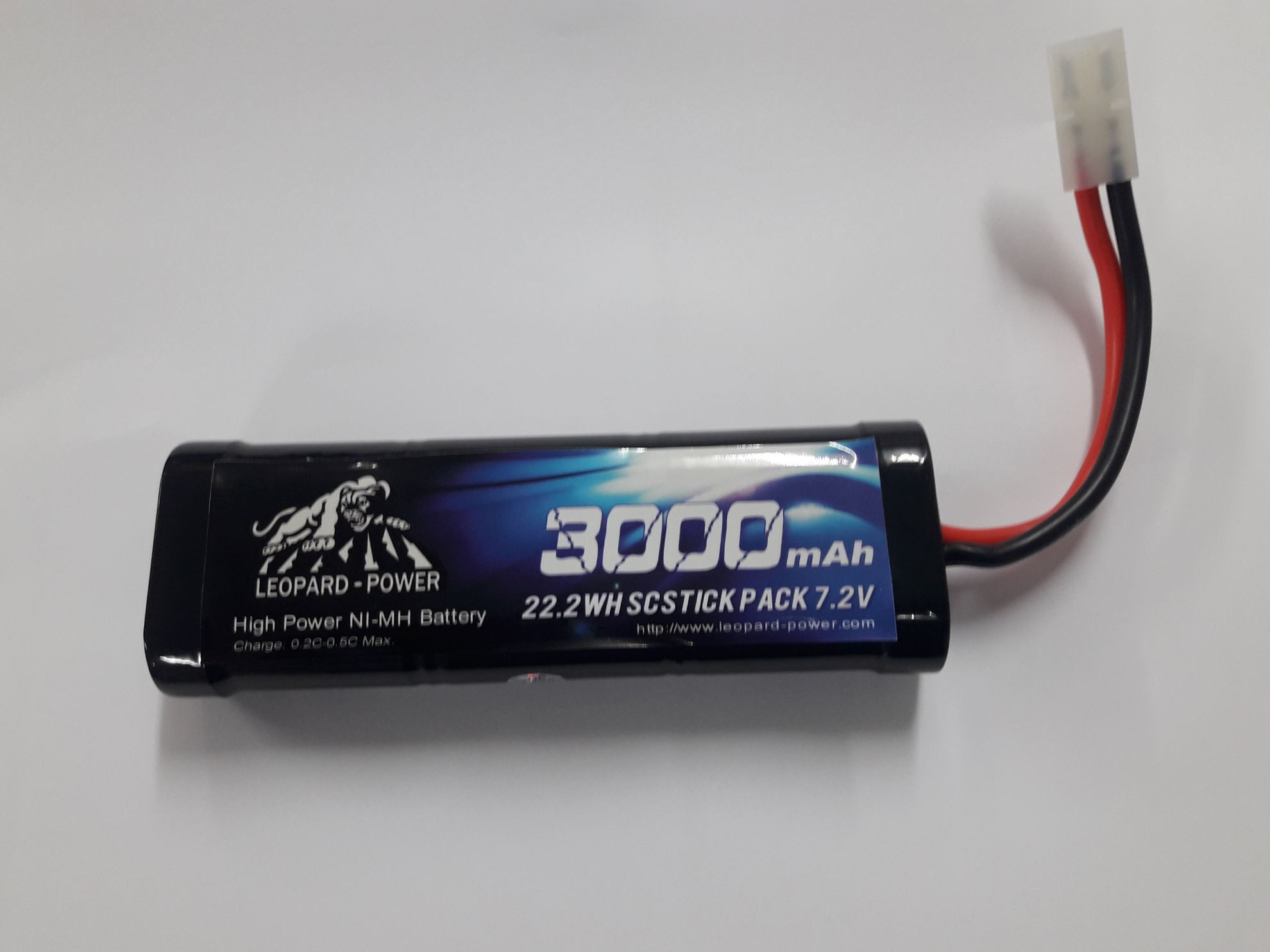 Leopard Power 6S 7.2V 3000mAh NiMH Battery Tamiya. Hobby Hangar
