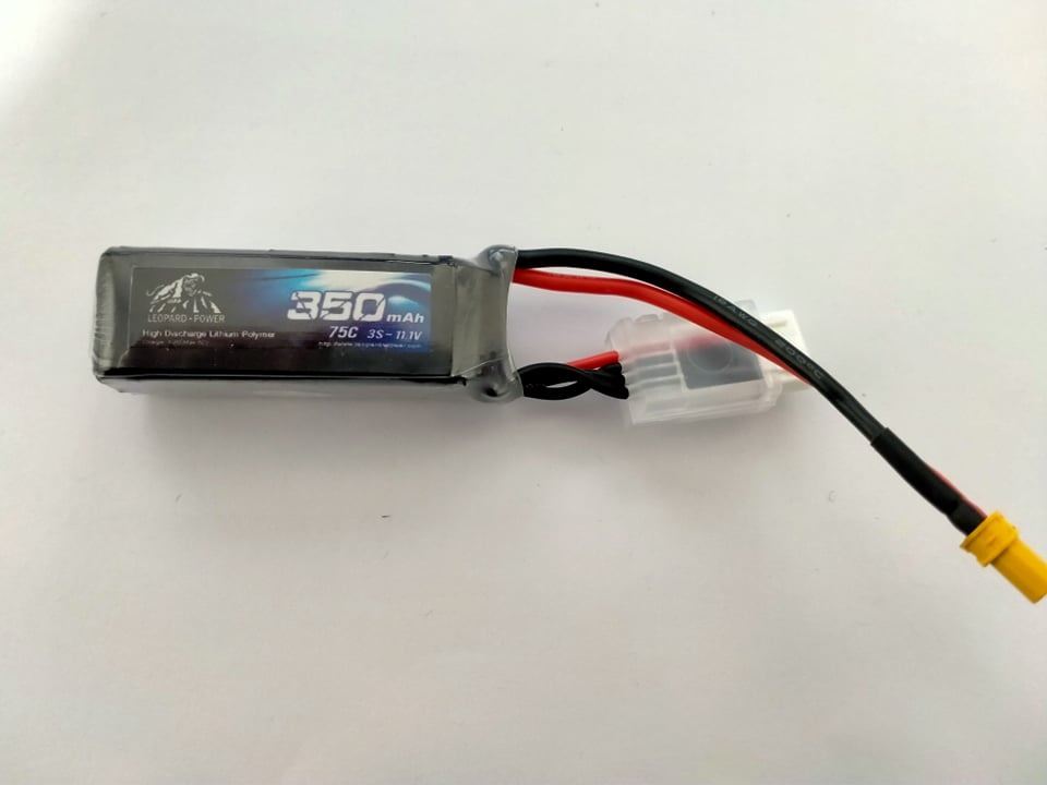 Leopard Power 3s 11.1v 350mah 75c Lipo Battery with XT30. Hobby Hangar