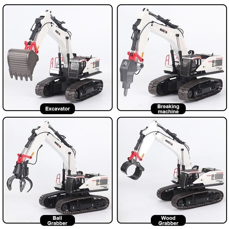 Huina 1594 1:14 scale 22ch RC Excavator w/proportional boom control ...