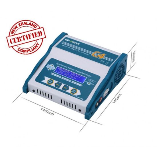 EV-PEAK EVP-C4 C4 AC/DC 80W Balance Charger. Hobby Hangar