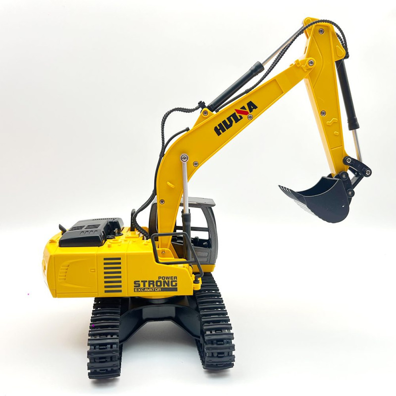 Huina 1319 1:24 9CH RC Truck and Trailer with 1:24 6CH RC Excavator ...