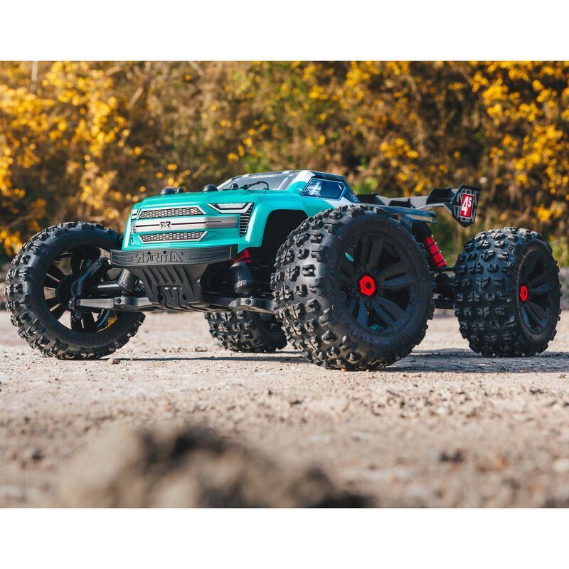 Arrma ARA4408V2T1 KRATON 4X4 4S BLX 1/10 Speed MT Teal/Black RTR w/GT ...